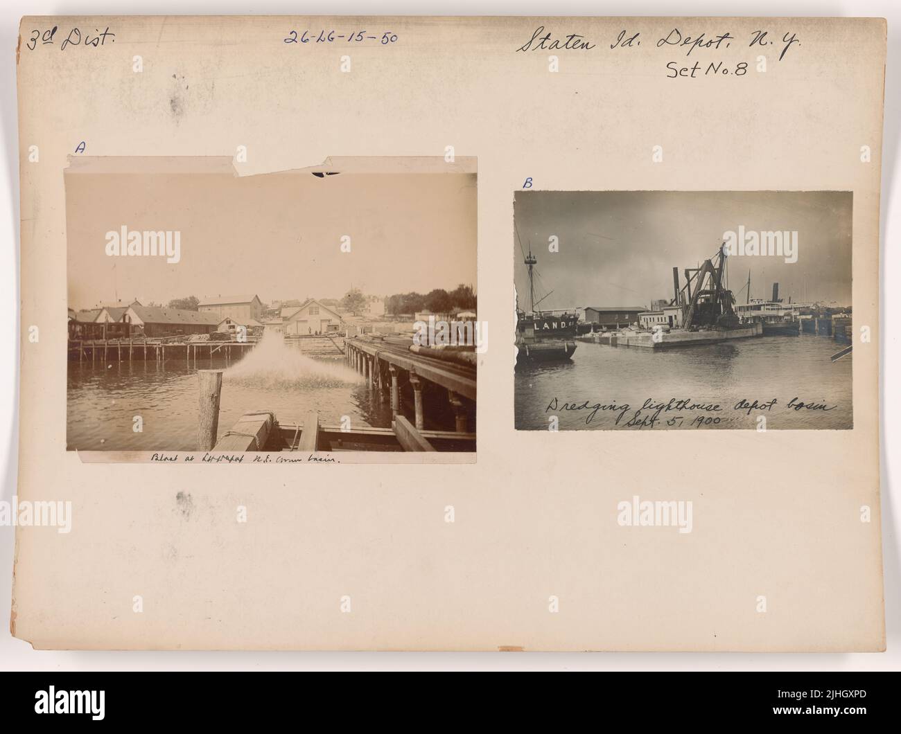 NY - Staten Island. Staten Island Depot. Dredging lighthouse depot ...