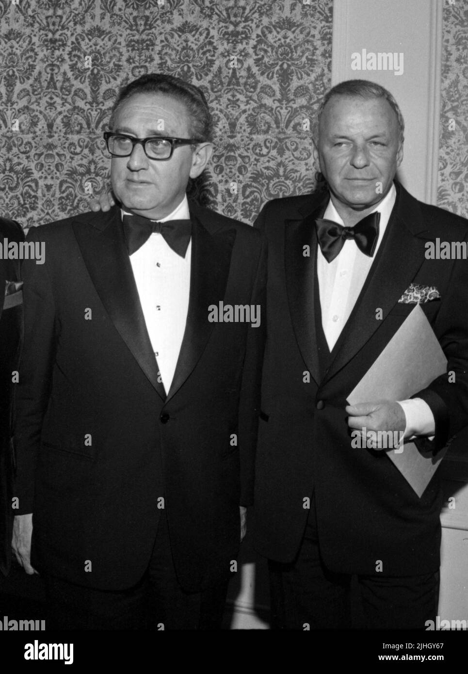 Henry Kissinger and Frank Sinatra at the 10th Annual Scopus Awards ...
