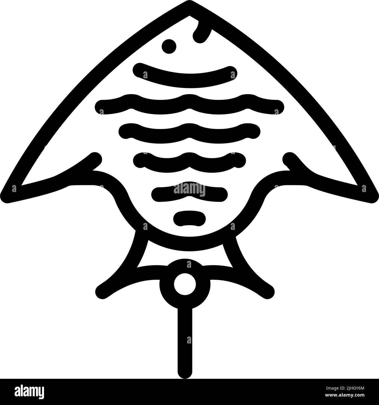 fish from kite line icon vector illustration Stock Vector Image & Art ...
