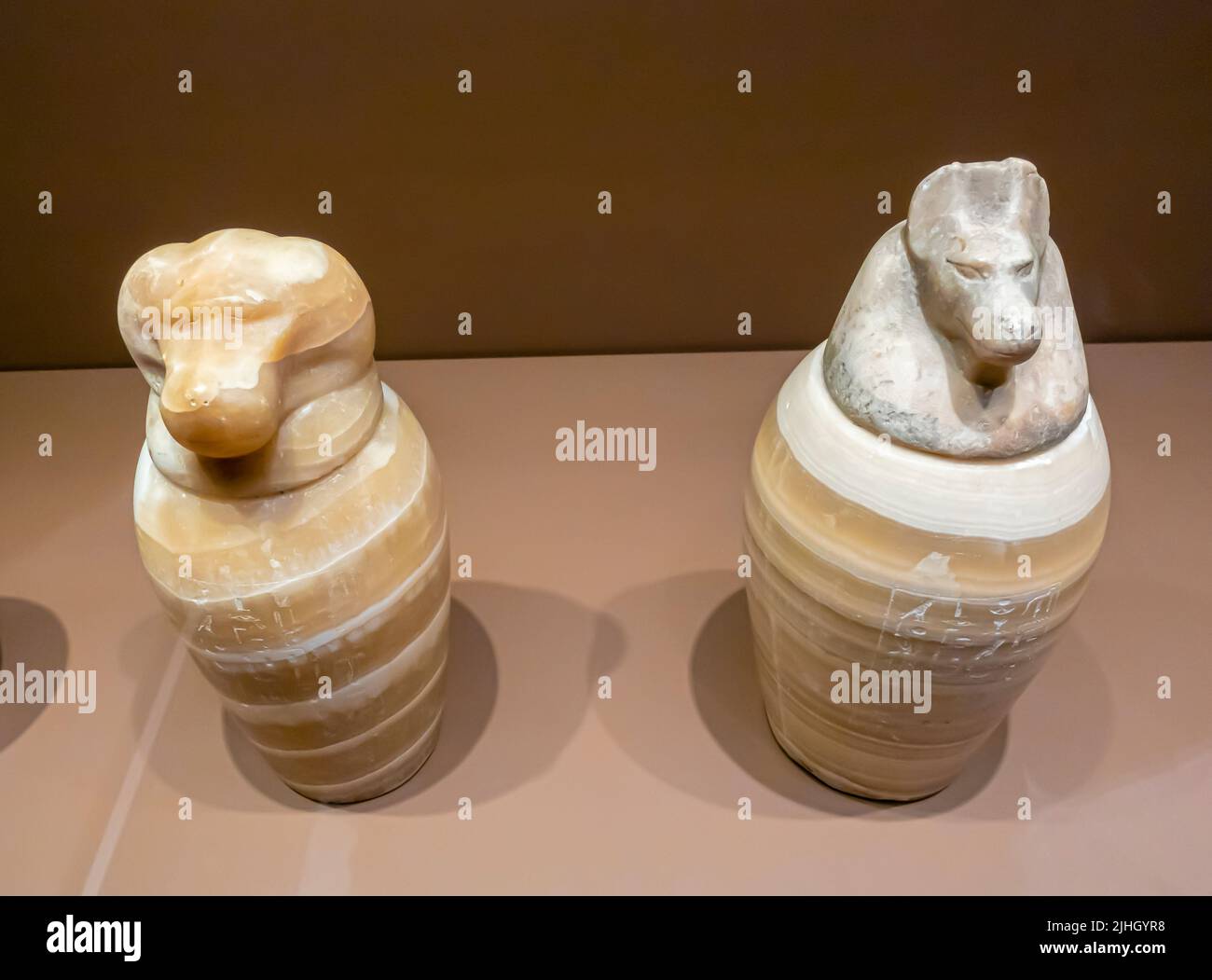 Canopic jars hi-res stock photography and images - Alamy