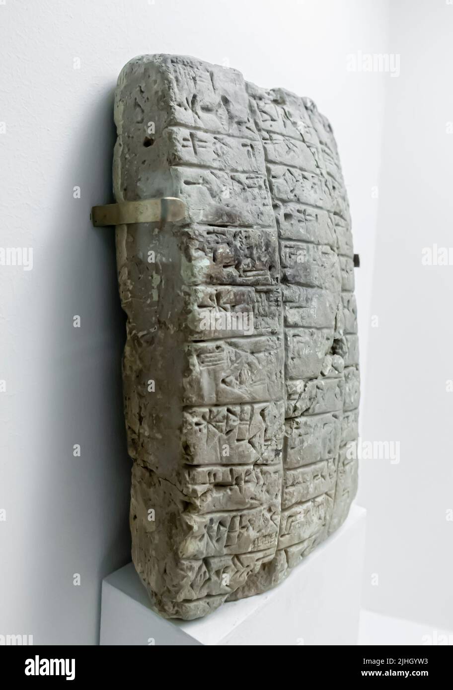 Brick of Eanatum with an inscription devoted to construction of a well ...