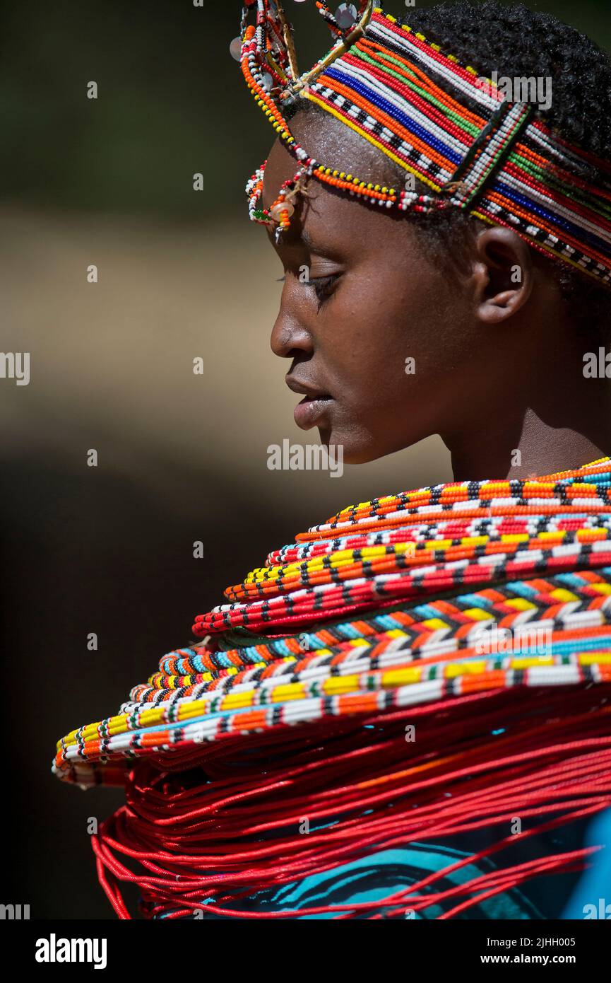 Woman from the Samburu Tribe, Kenya Stock Photo - Alamy