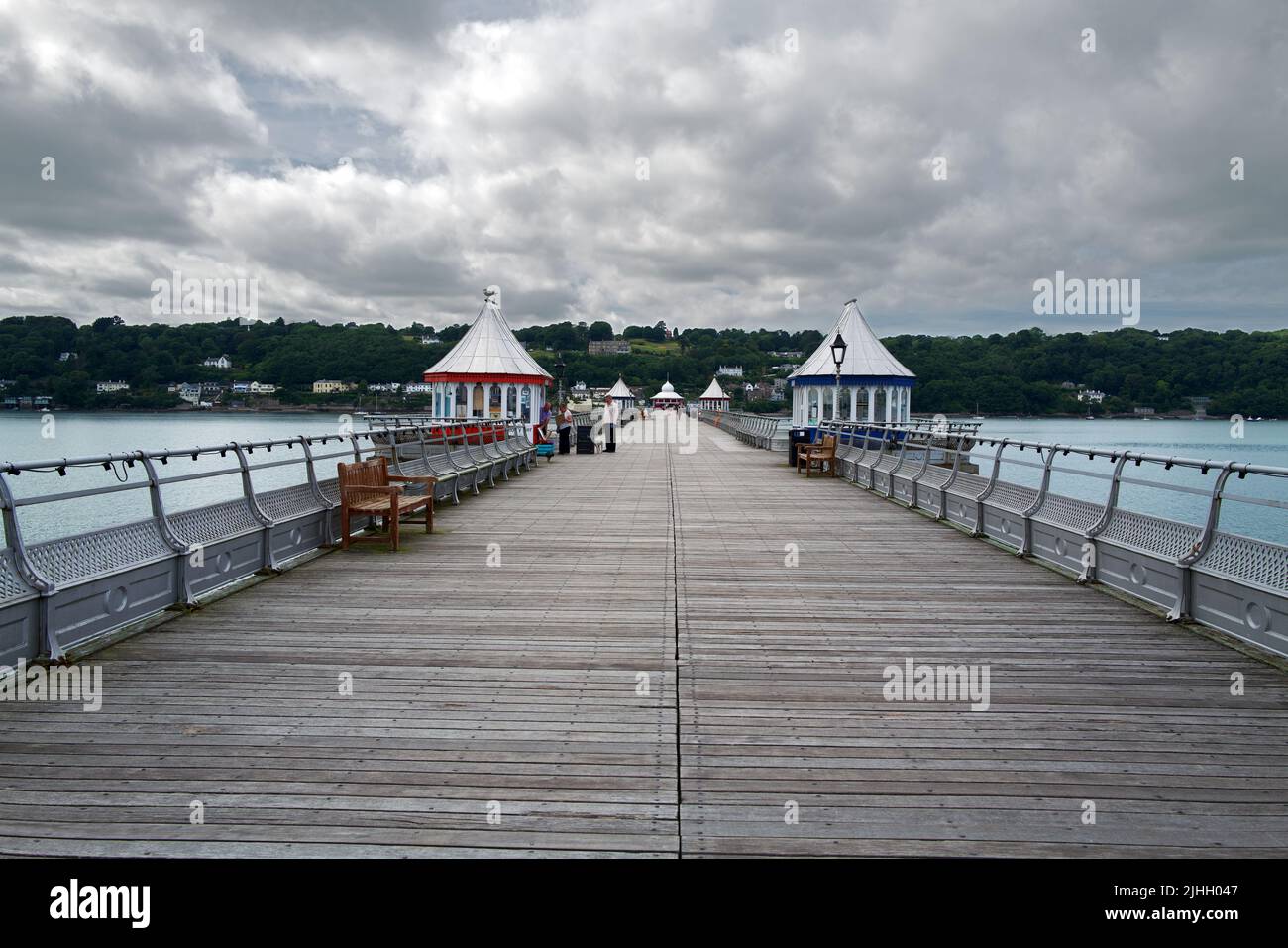 Garth Pier in Bangor, North Wales, was opened in 1896. It is now a ...