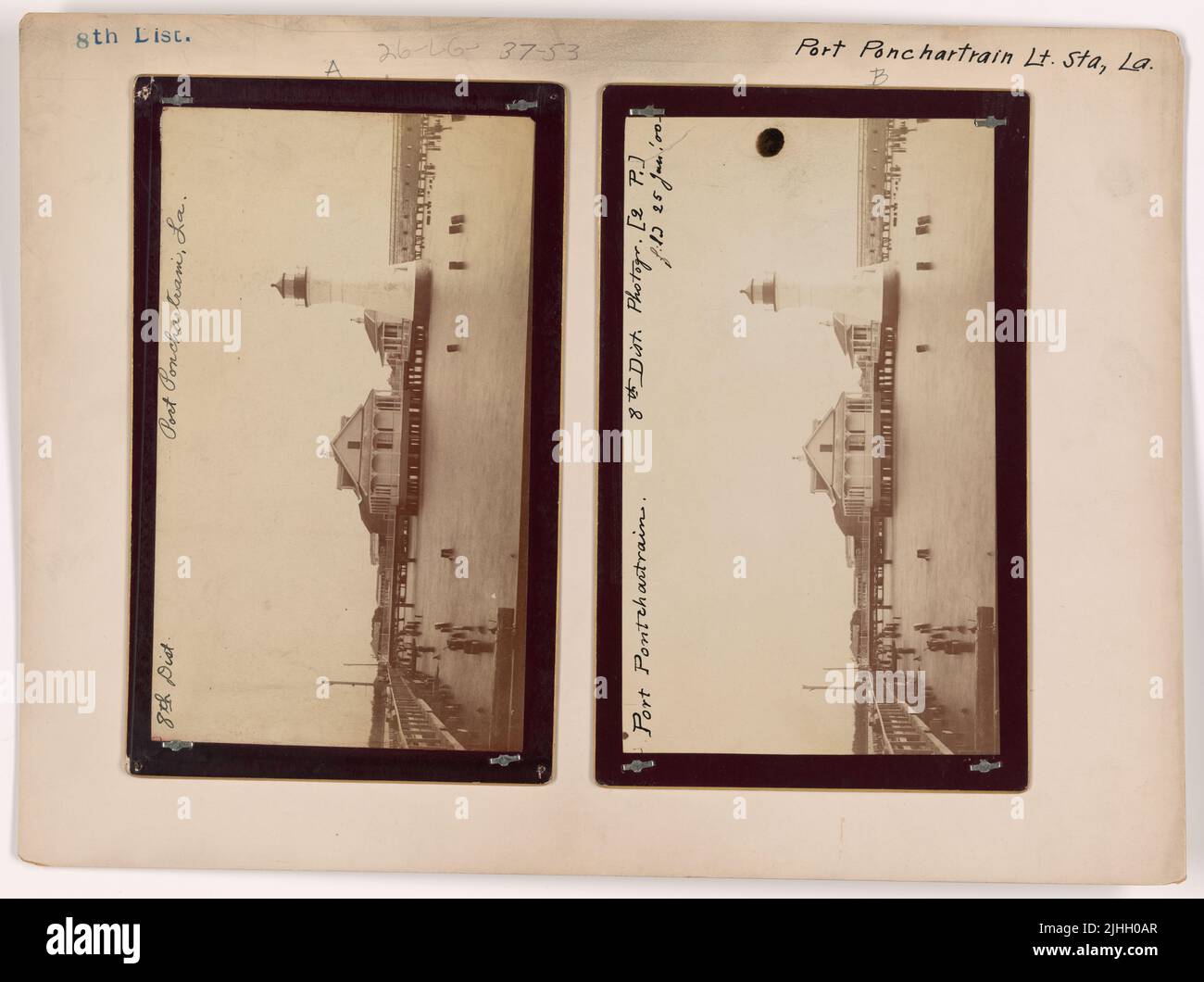 LA - Port Ponchartrain. Port Ponchartrain Light Station, Louisiana ...