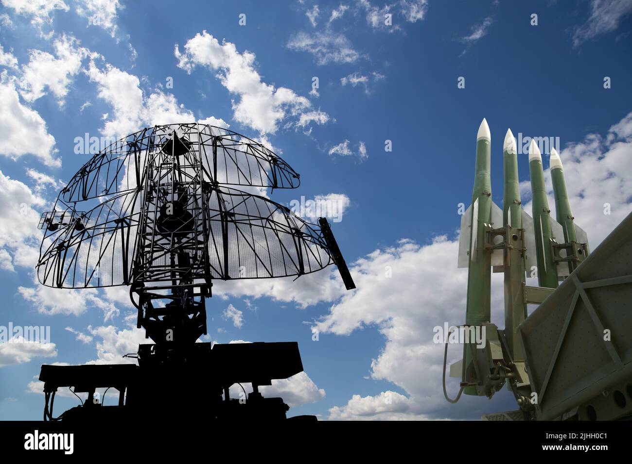 Air defense radars of military mobile anti aircraft systems and modern ...