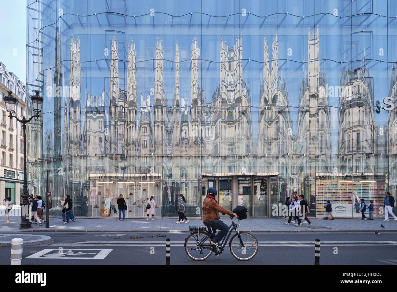 Paris, France - May 18, 2022: La Samaritaine luxury department store ...
