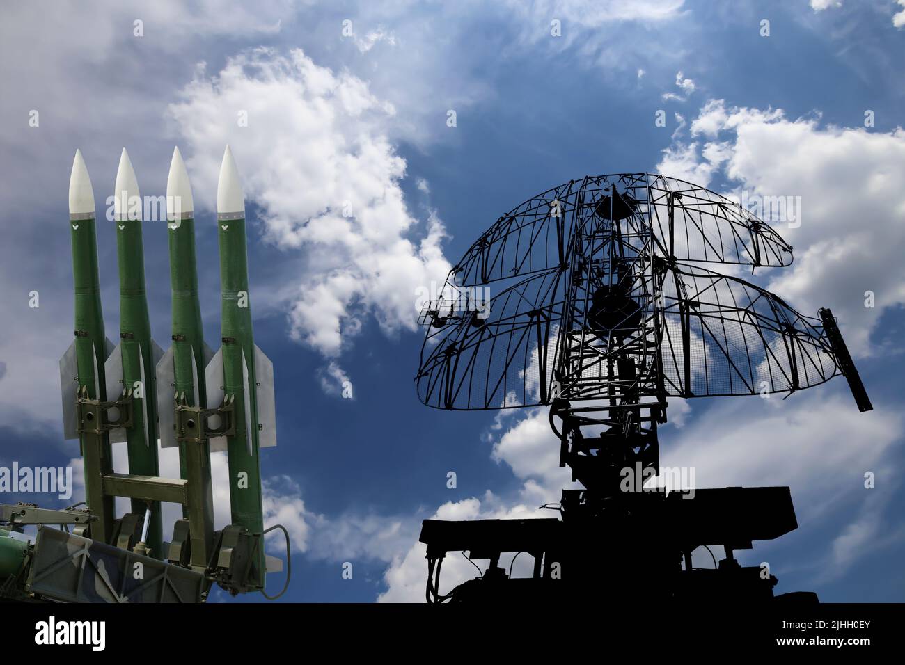 Air defense radars of military mobile anti aircraft systems and modern ...