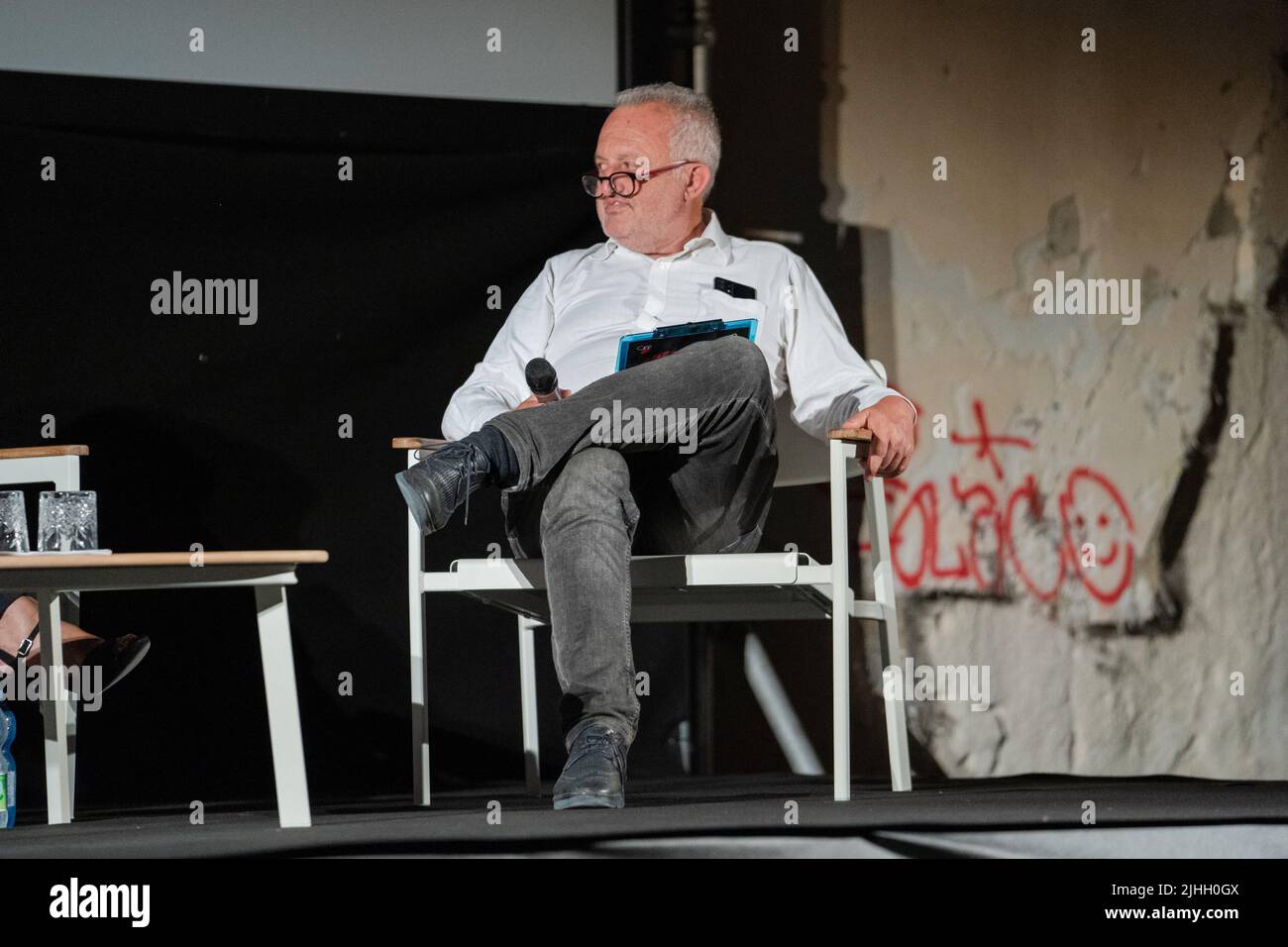 Ortigia, Siracusa, Italy, July 16, 2022, Movie critic Steve Della Casa ...