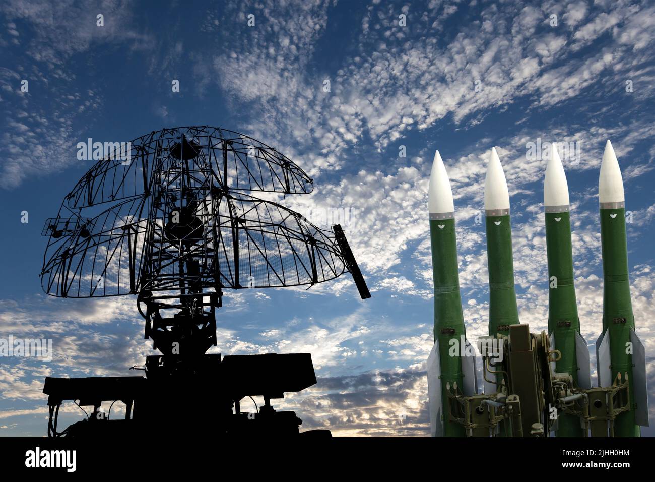 Air defense radars of military mobile anti aircraft systems and modern ...