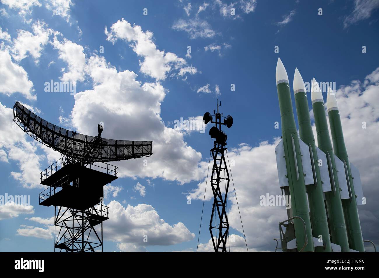Air defense radars of military mobile anti aircraft systems and modern ...