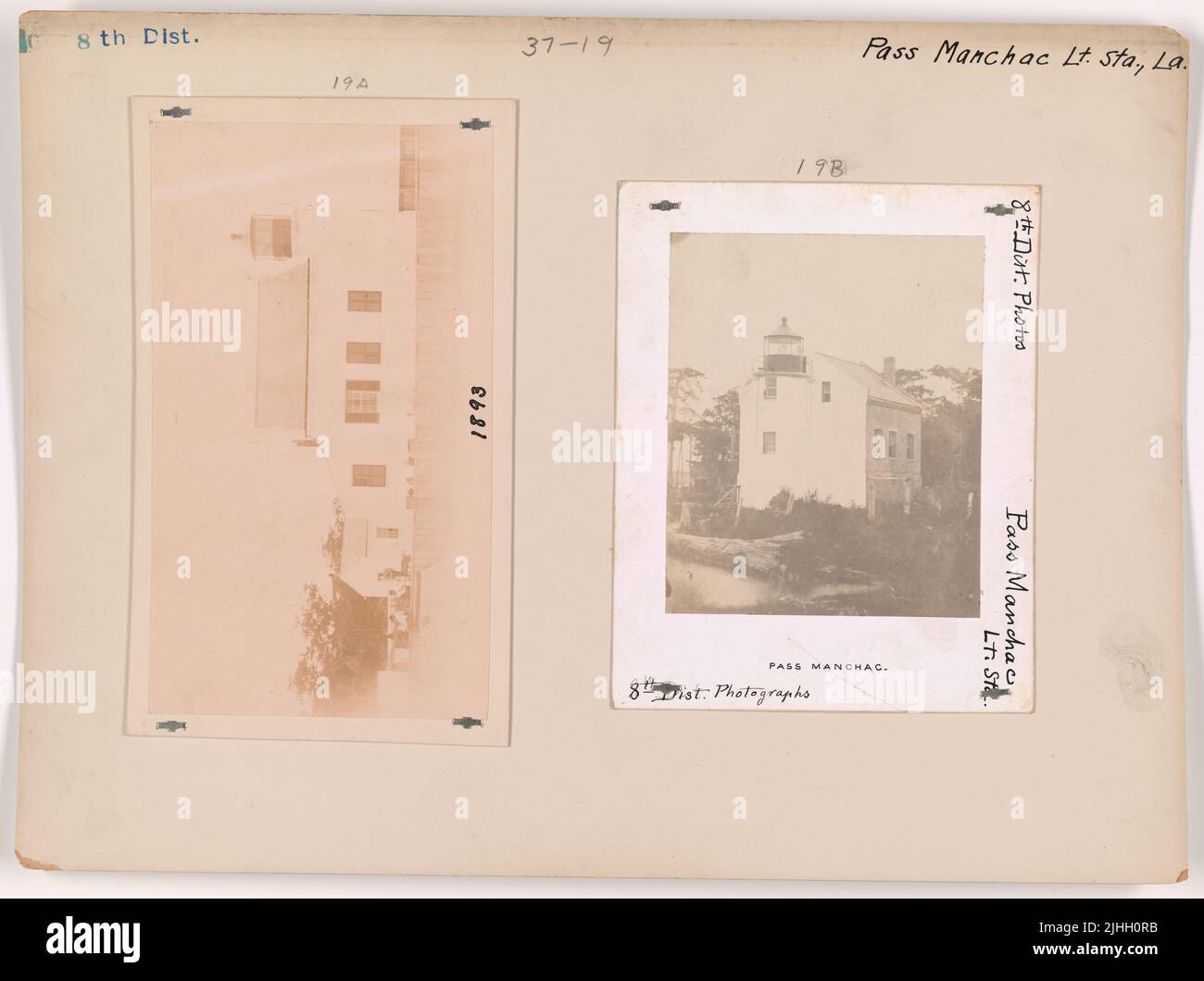 LA - Pass Manchac. Pass Manchac Light Station, Louisiana Stock Photo ...