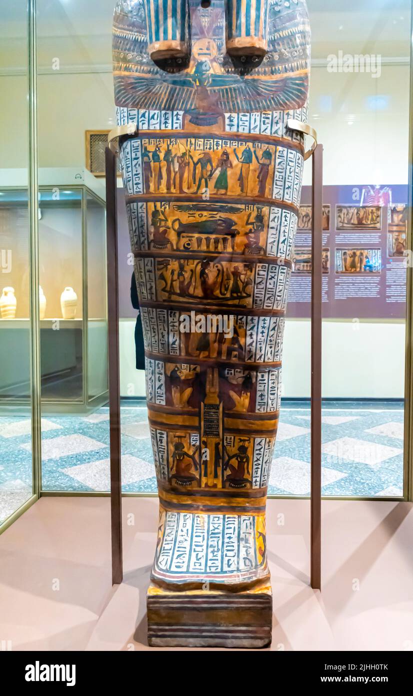 Inner coffin of Pa-Kesh - Late Dynasty 25 - c 712 - 656 BC - Egypt ...