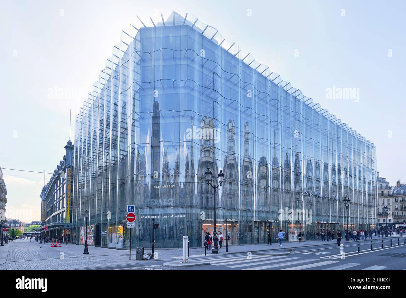 Paris, France - May 18, 2022: La Samaritaine luxury department store ...