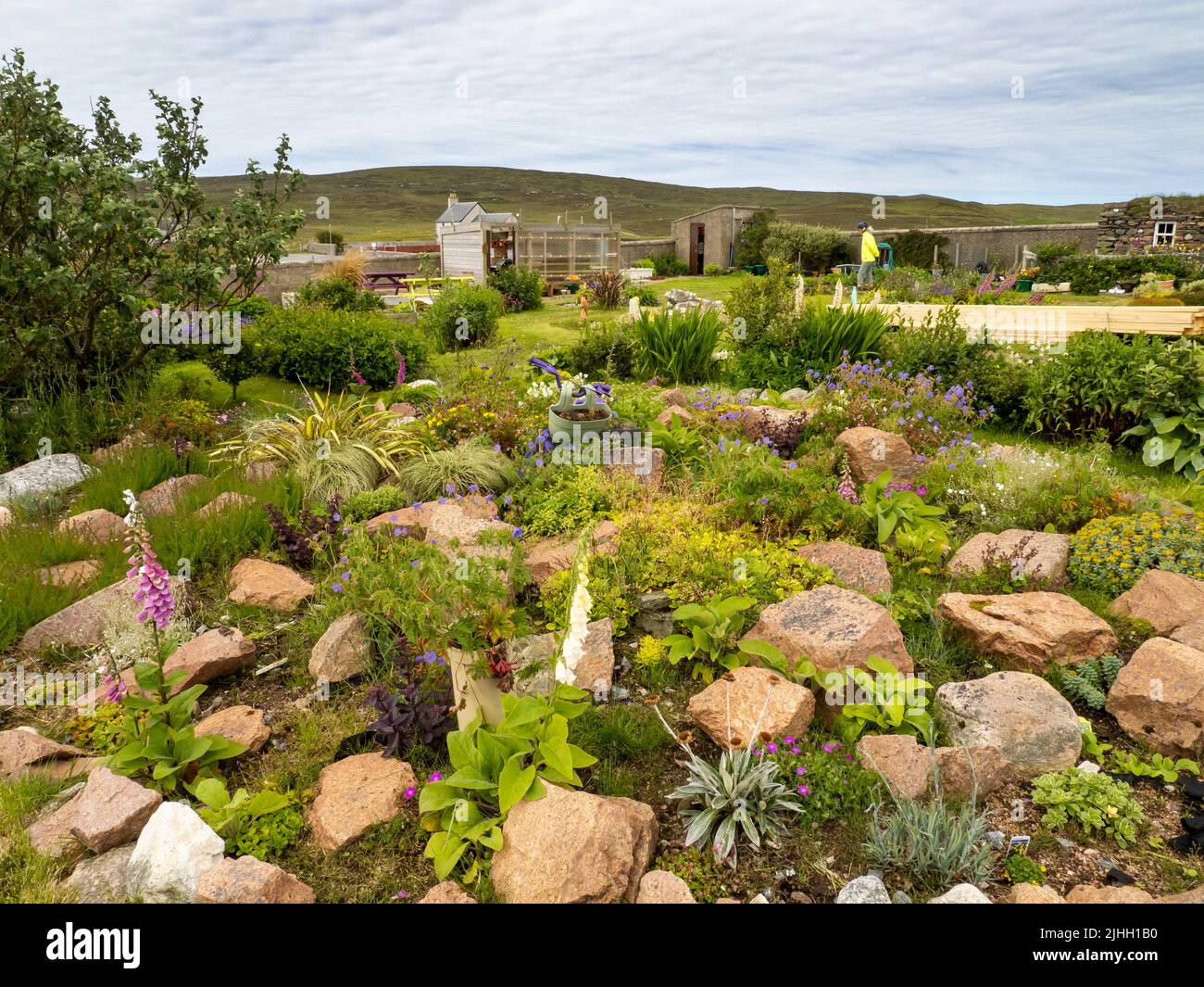 The community garden at North Roe, on the northern tip of Mainland ...
