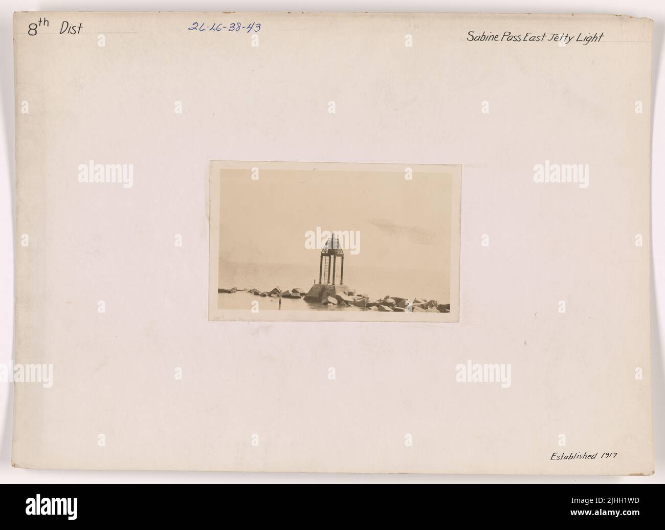 LA - Sabine Pass. Sabine Pass East Jetty Light, Louisiana. Established ...