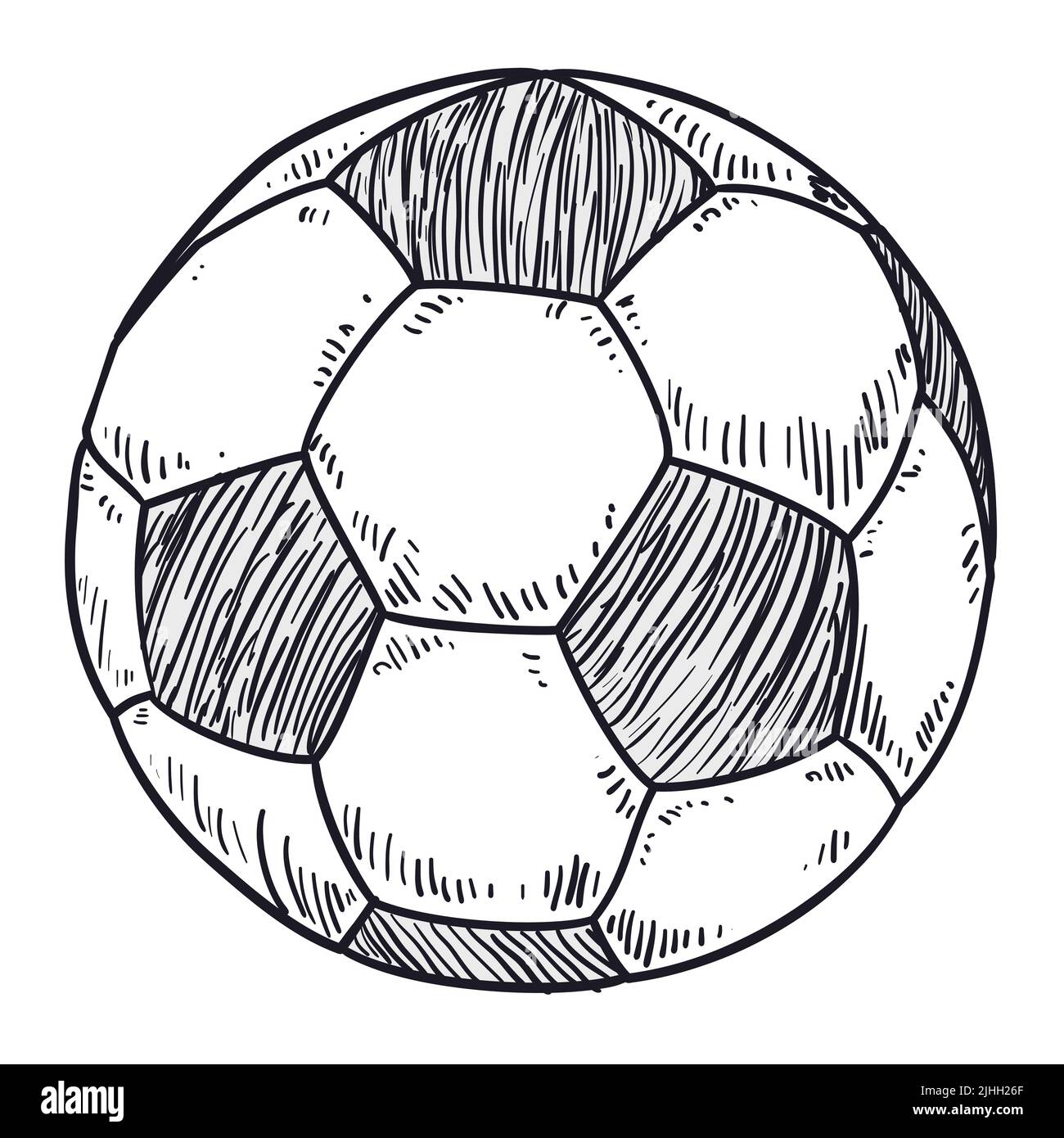 Hand drawn illustration drawing soccer hi-res stock photography and ...
