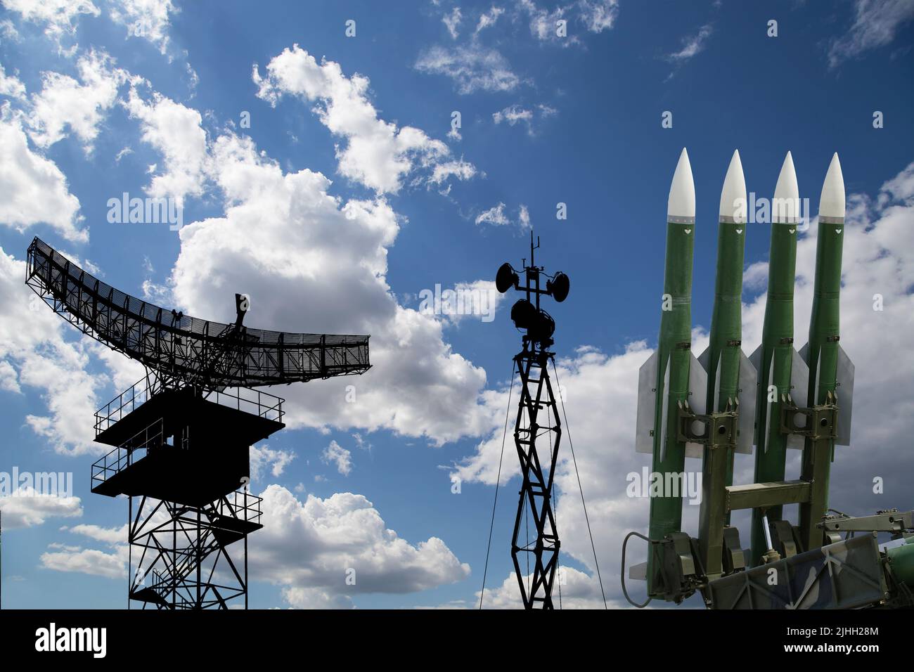 Air defense radars of military mobile anti aircraft systems and modern ...