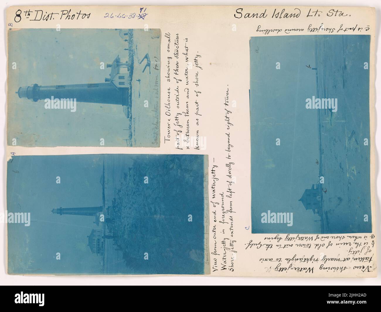AL - Sand Island. Sand Island Light Station, Alabama. View showing ...