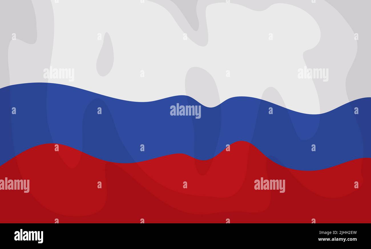 Waving Russian flag as background with its emblematic colors: white ...
