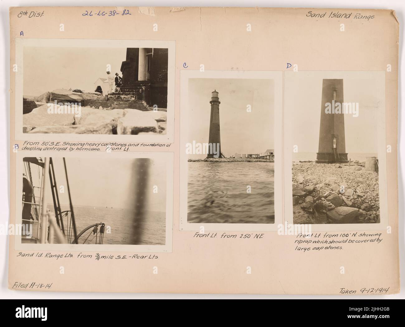 AL - Sand Island. Sand Island Range, Alabama. From 50' SE. Showing ...
