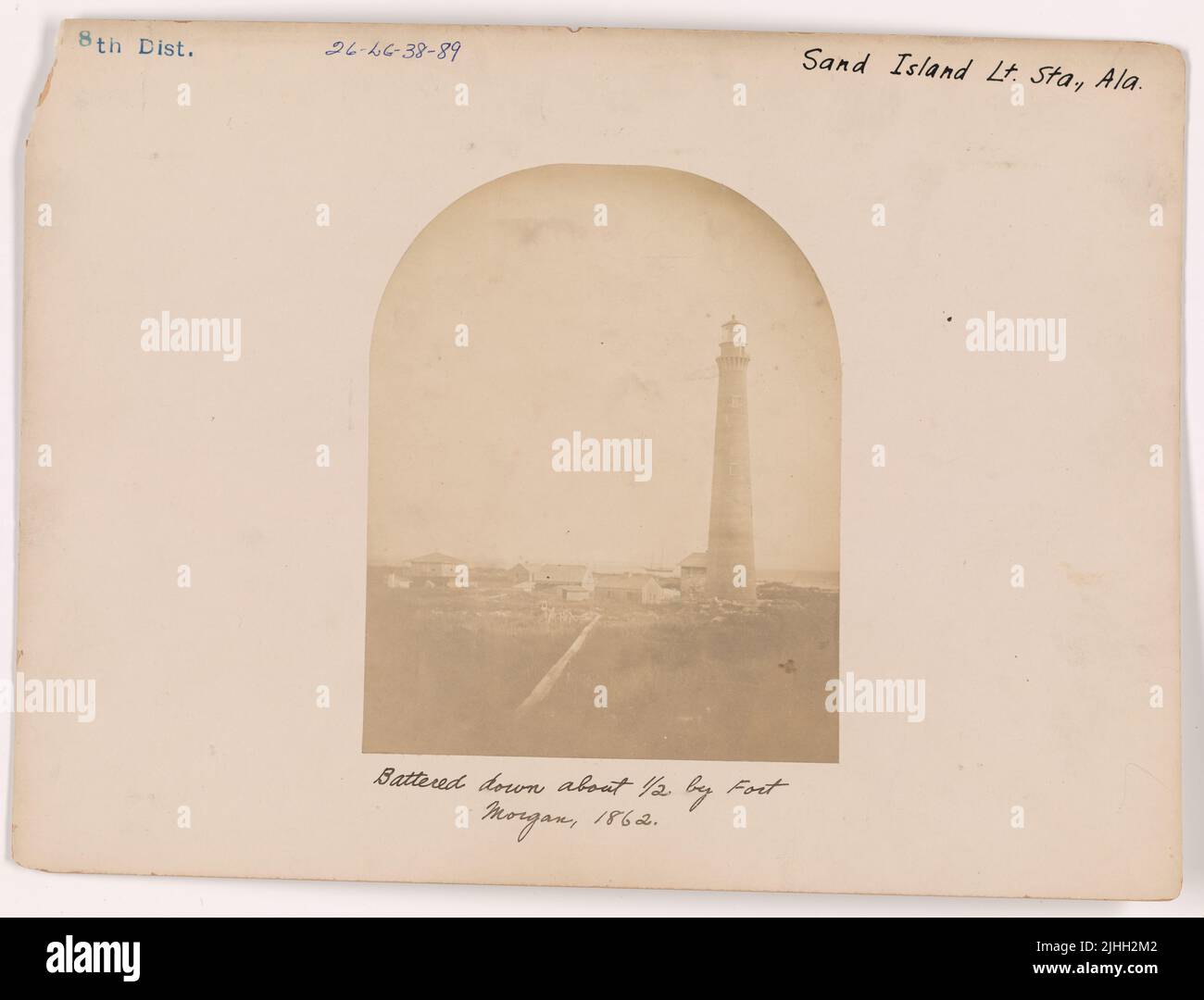 The lighthouse at fort morgan hi-res stock photography and images - Alamy