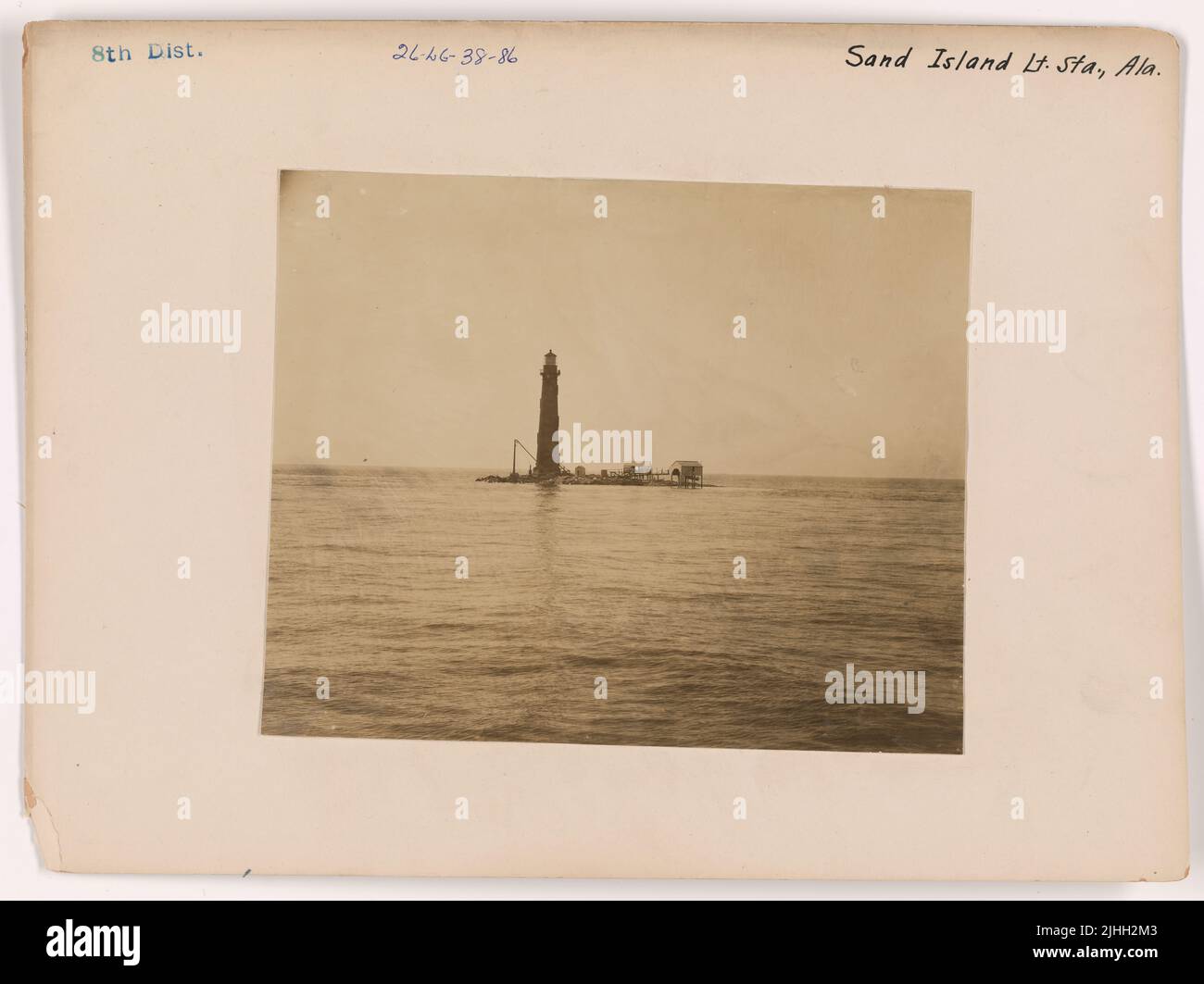 AL - Sand Island. Sand Island Light Station, Alabama Stock Photo - Alamy