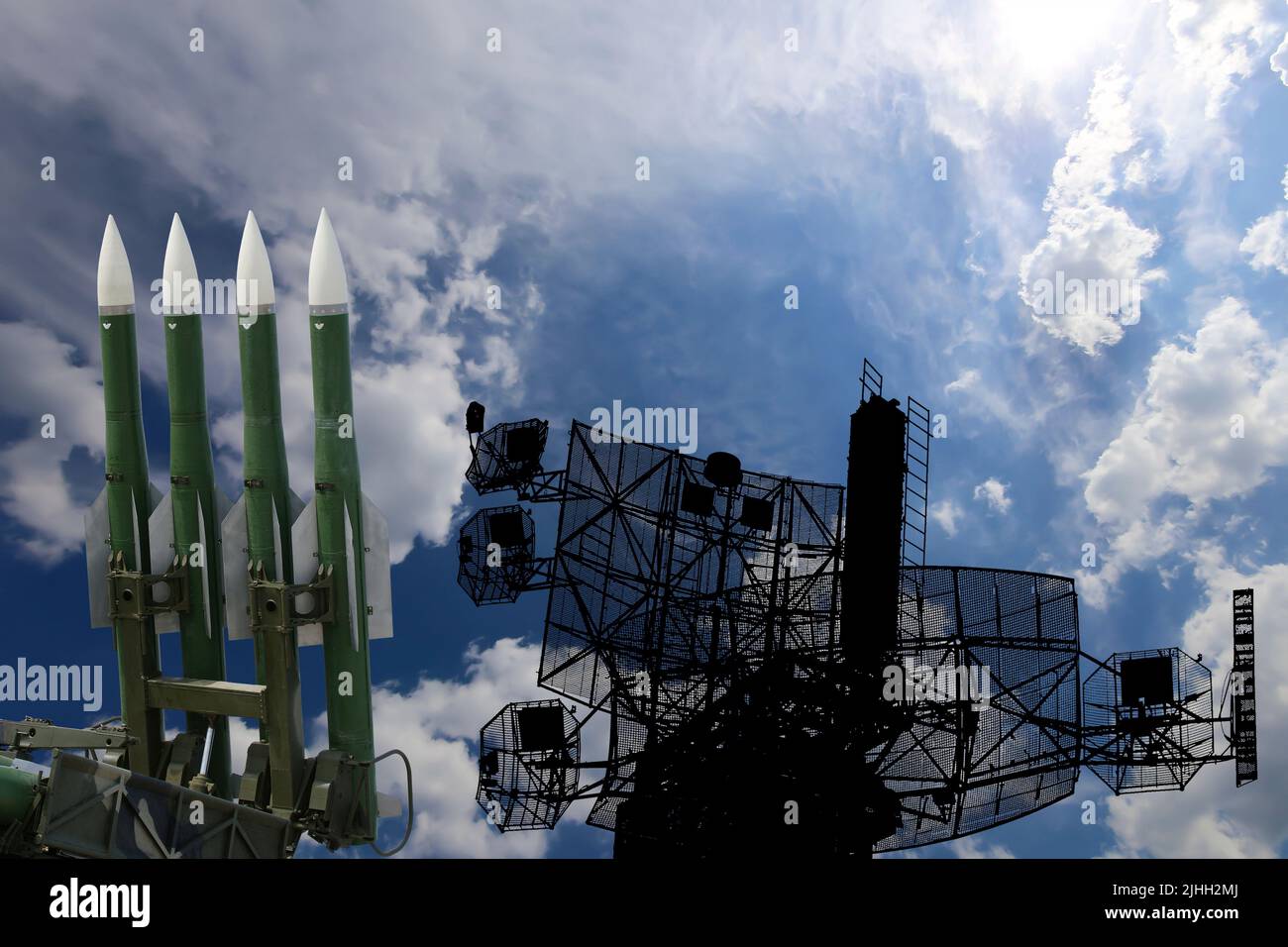 Air defense radars of military mobile anti aircraft systems and modern ...