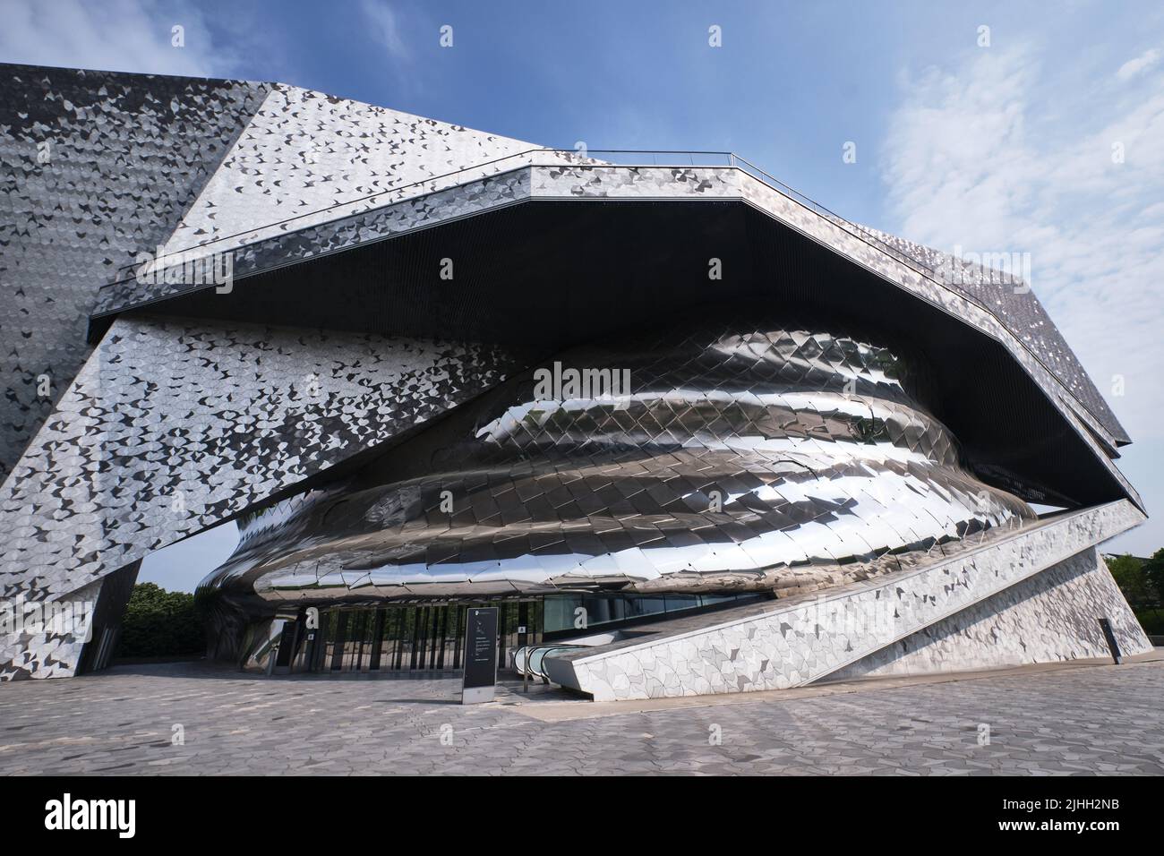 Paris, France - May 4, 2022: View of Paris Philharmonic (Philharmonie ...
