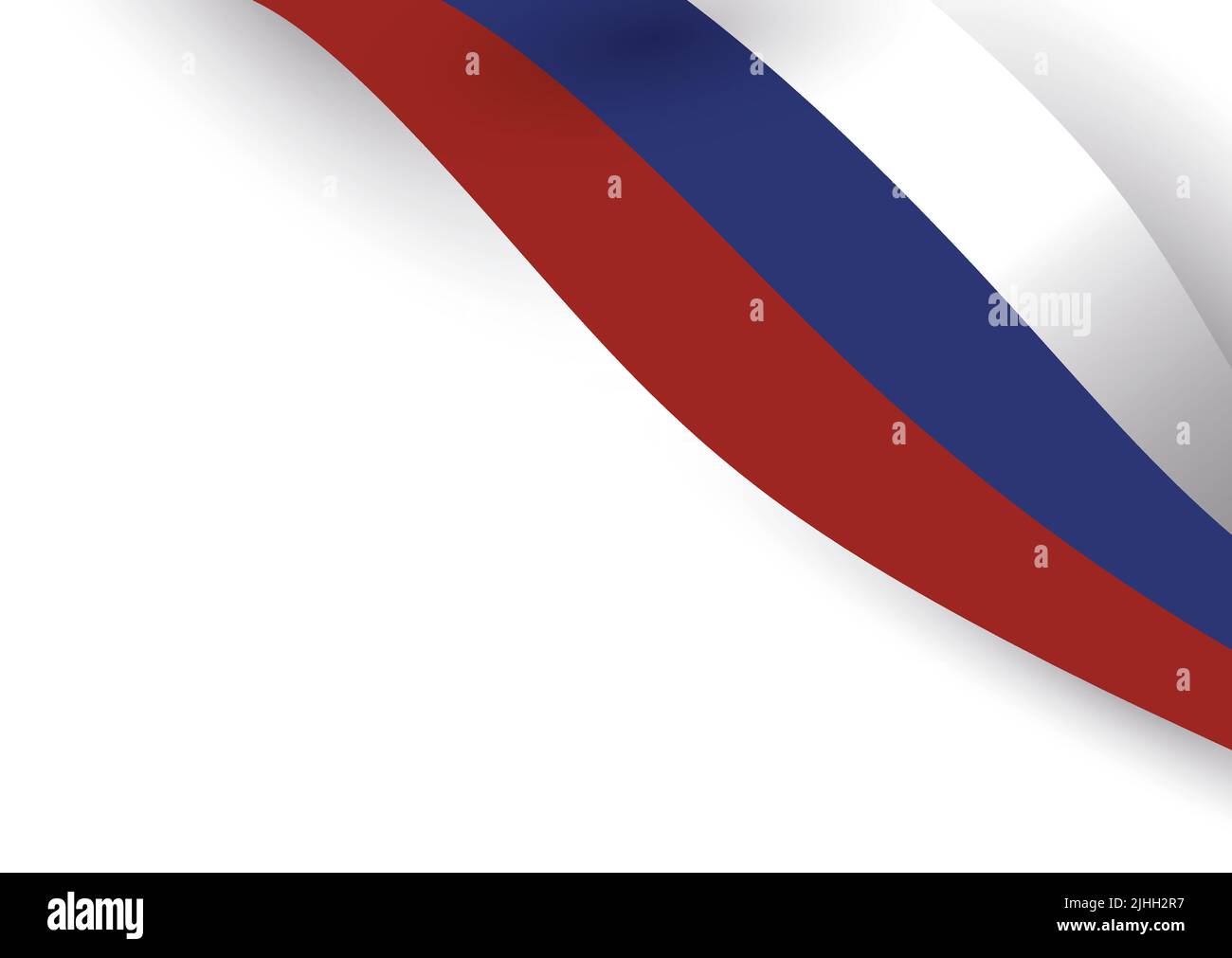 Template decorated with traverse waving ribbon in the top-right corner ...