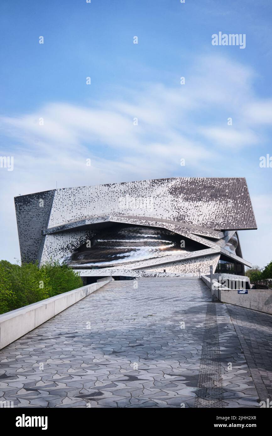 Paris, France - May 4, 2022: View of Paris Philharmonic (Philharmonie ...