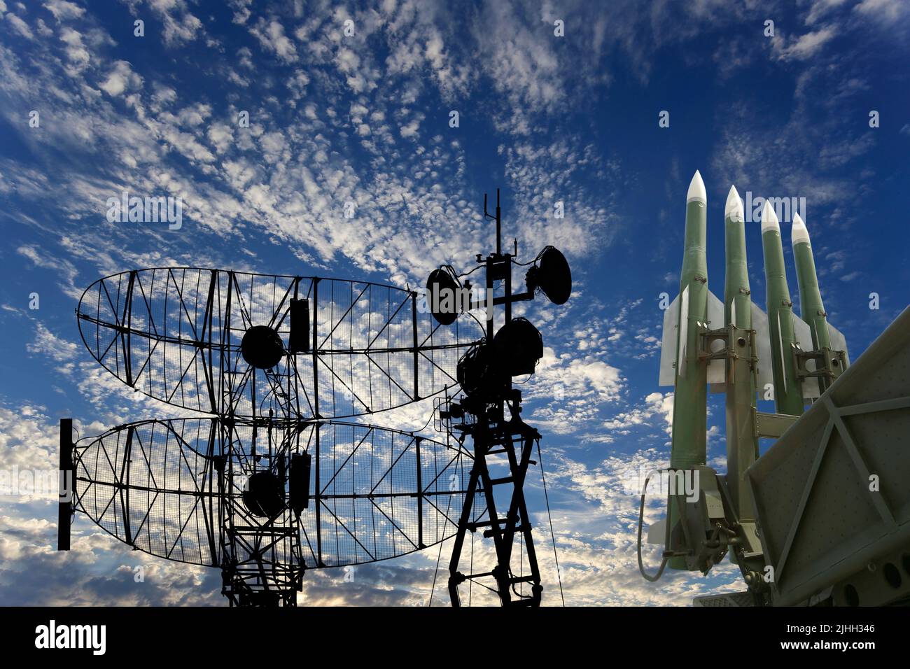 Air defense radars of military mobile anti aircraft systems and modern ...