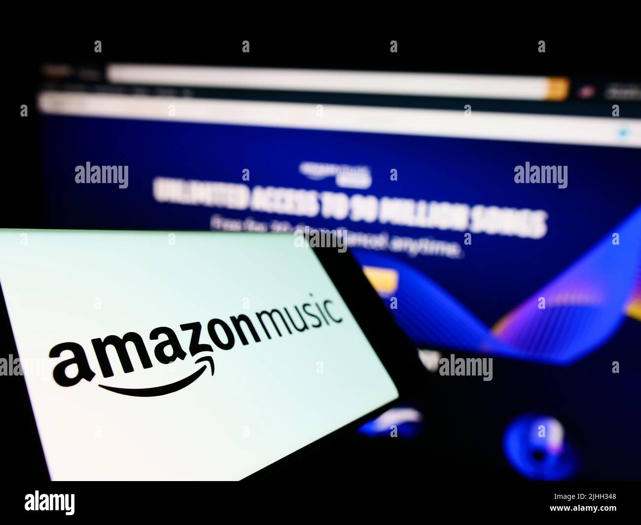 Amazon music logo hi-res stock photography and images - Alamy