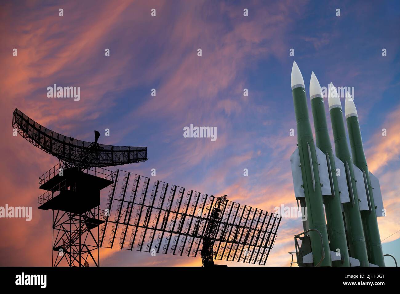 Air defense radars of military mobile anti aircraft systems and modern ...