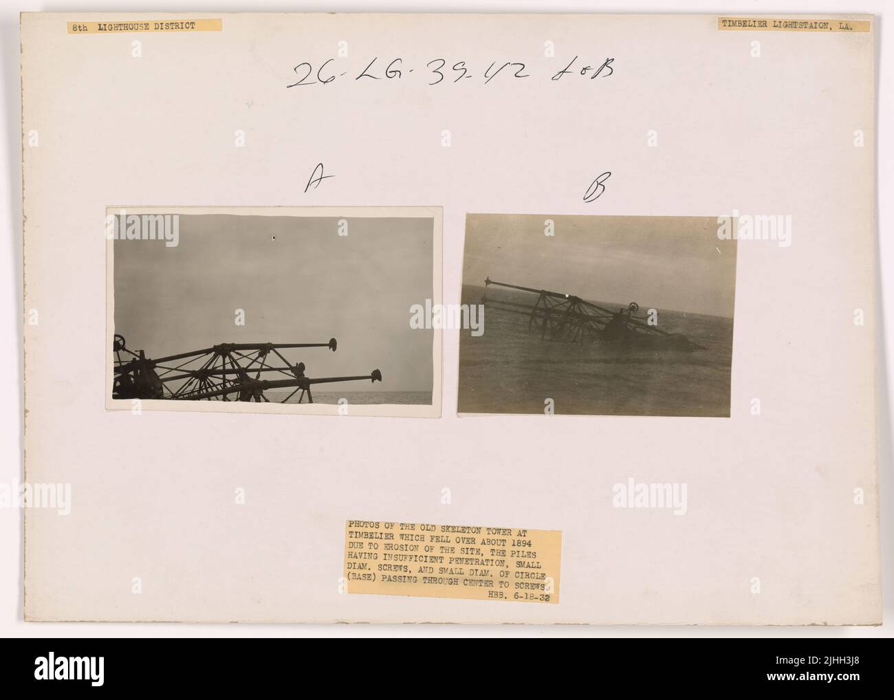 LA - Timbalier. Timbalier Light Station, Louisiana. Photos of the old ...