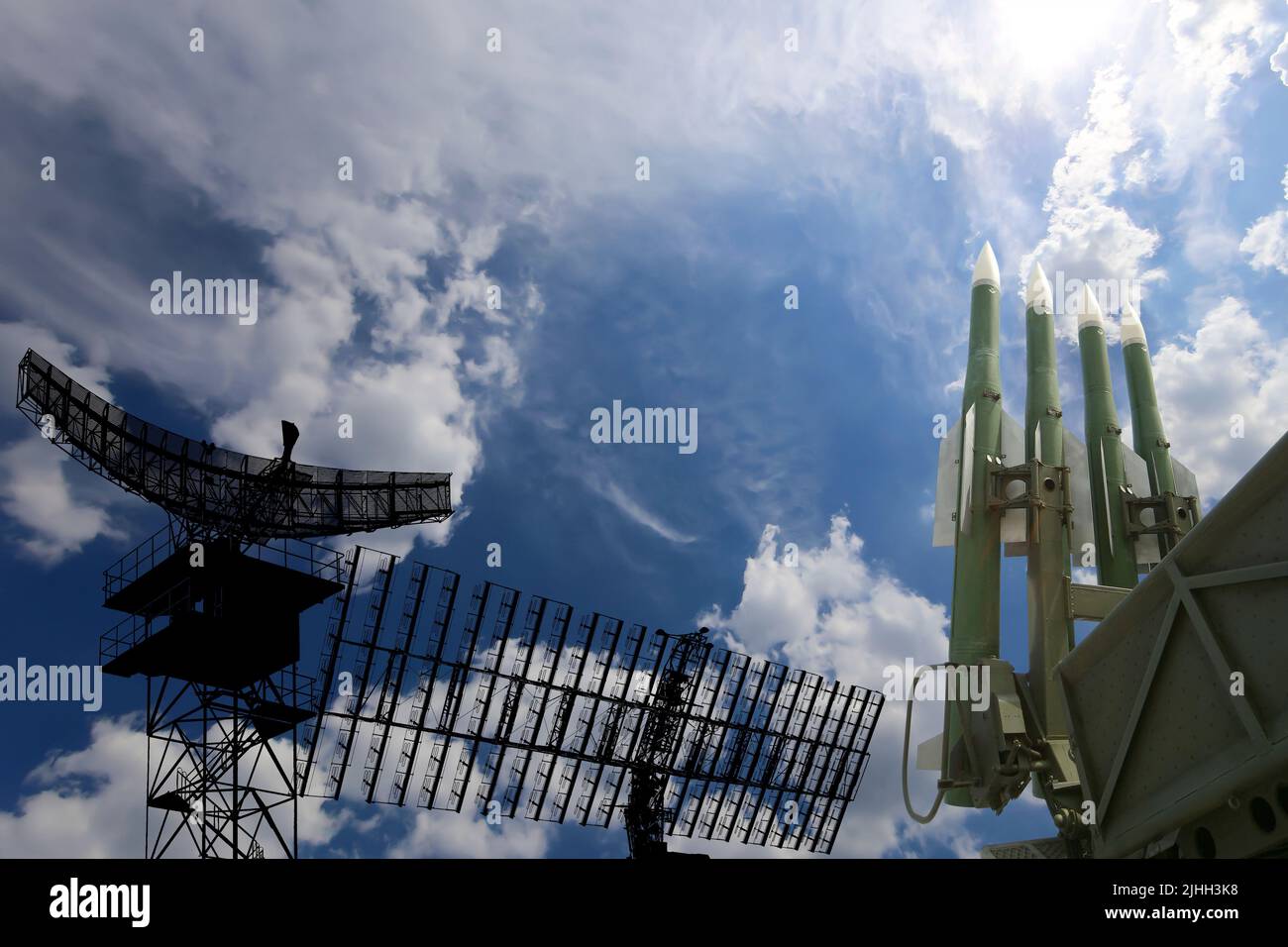 Air defense radars of military mobile anti aircraft systems and modern ...