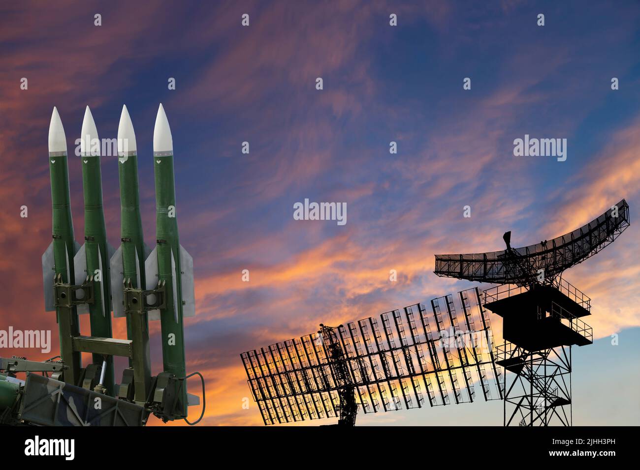 Air defense radars of military mobile anti aircraft systems and modern ...