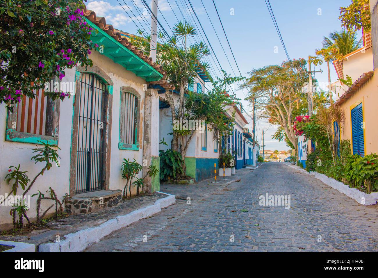 : Beautiful and colorful colonial streets in Passage neighborhood, Cabo ...