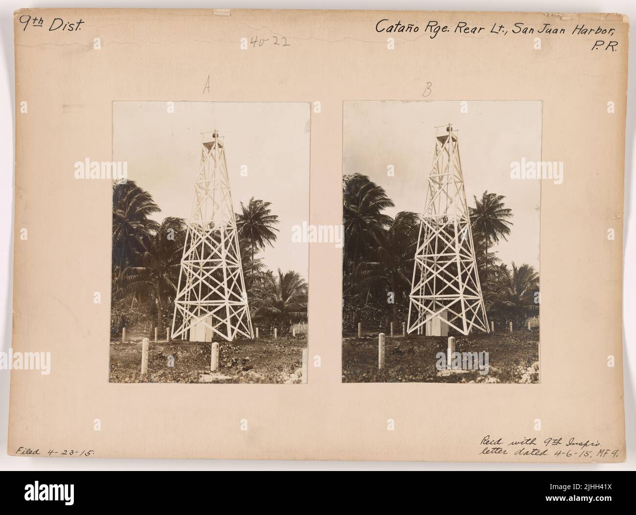 PR - Catano Range. Catano Range Rear Light, San Juan Harbor, Puerto ...