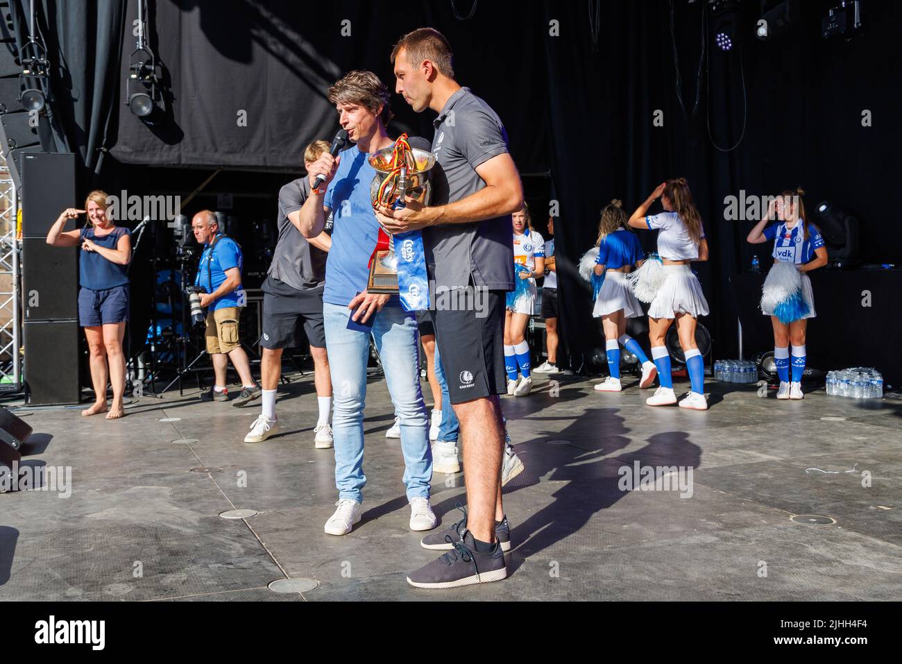 Gent's goalkeeper Davy Roef pictured during the team presentation at ...