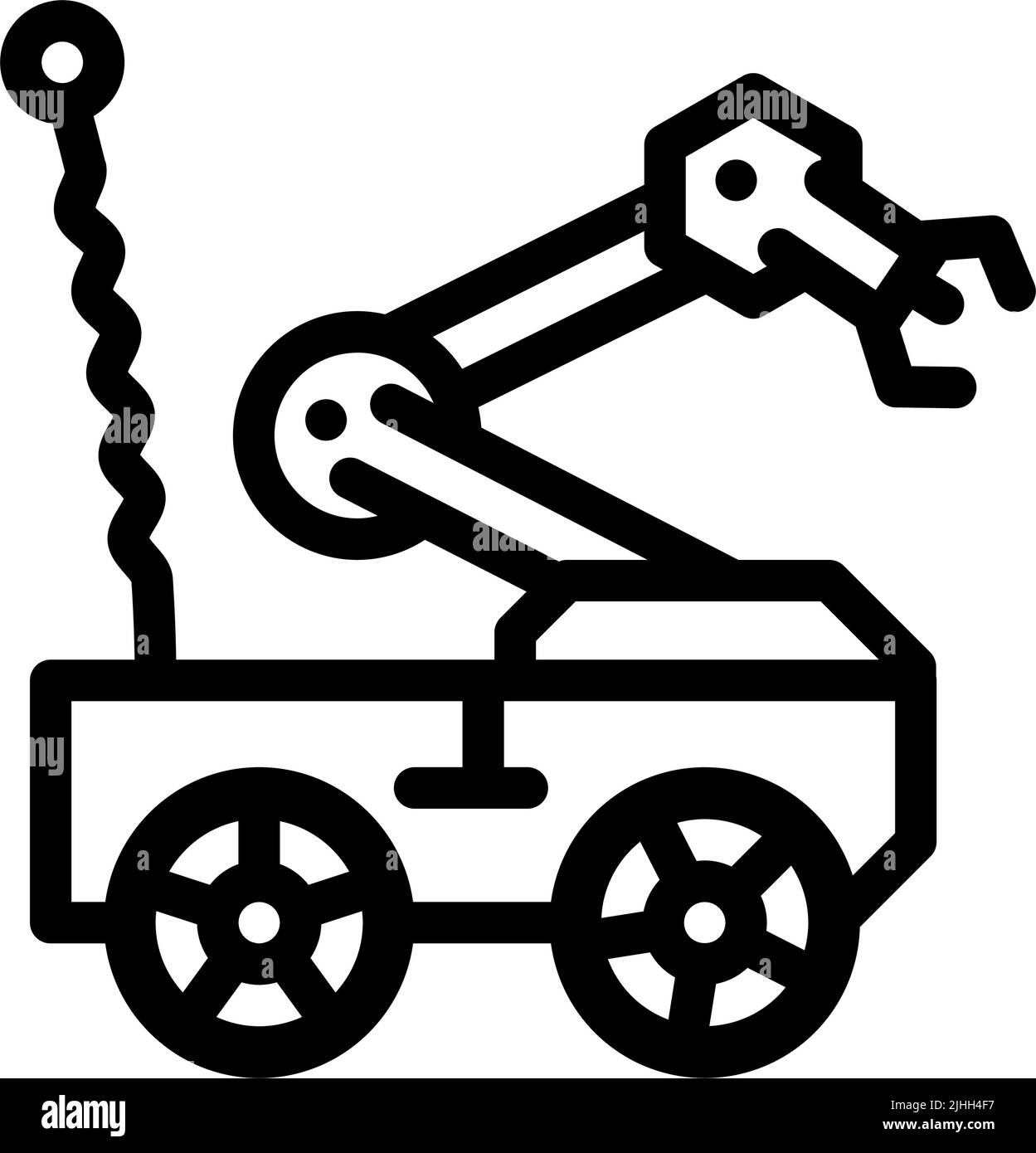 robotics kids club line icon vector illustration Stock Vector Image ...