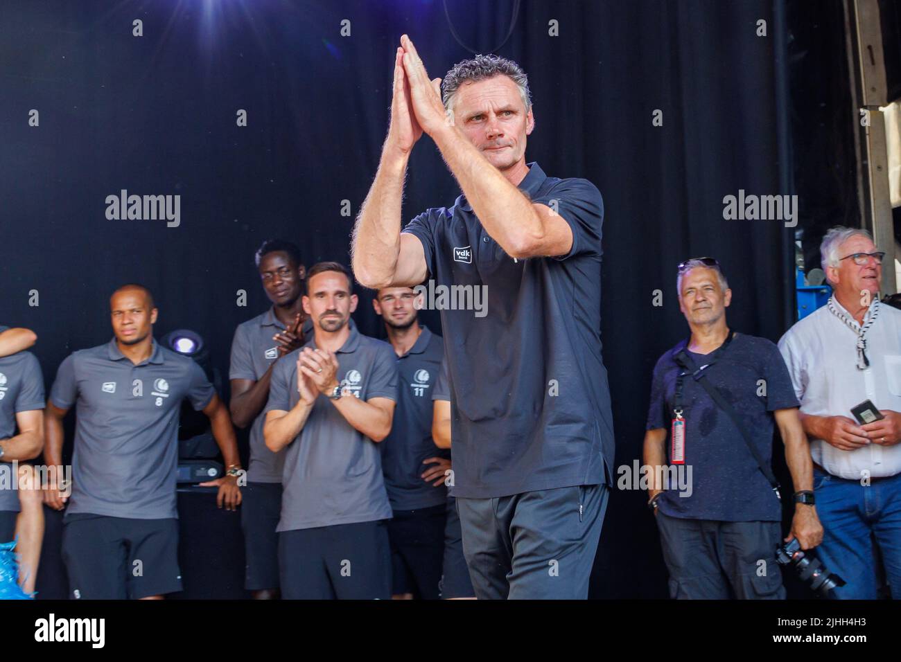 Gent's keeper coach Francky Vandendriessche pictured during the team ...