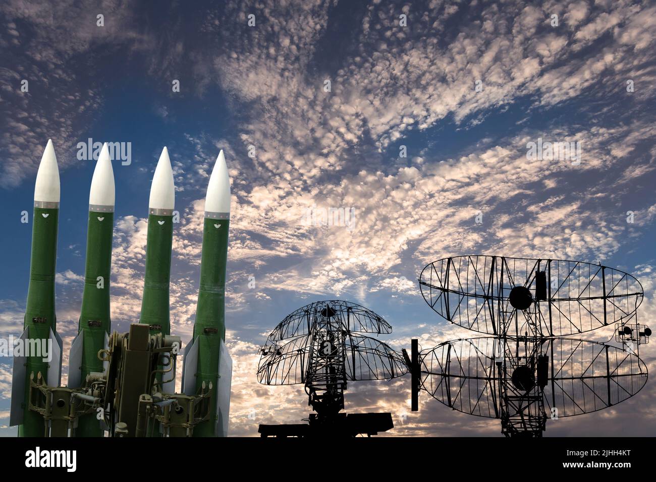 Air defense radars of military mobile anti aircraft systems and modern ...