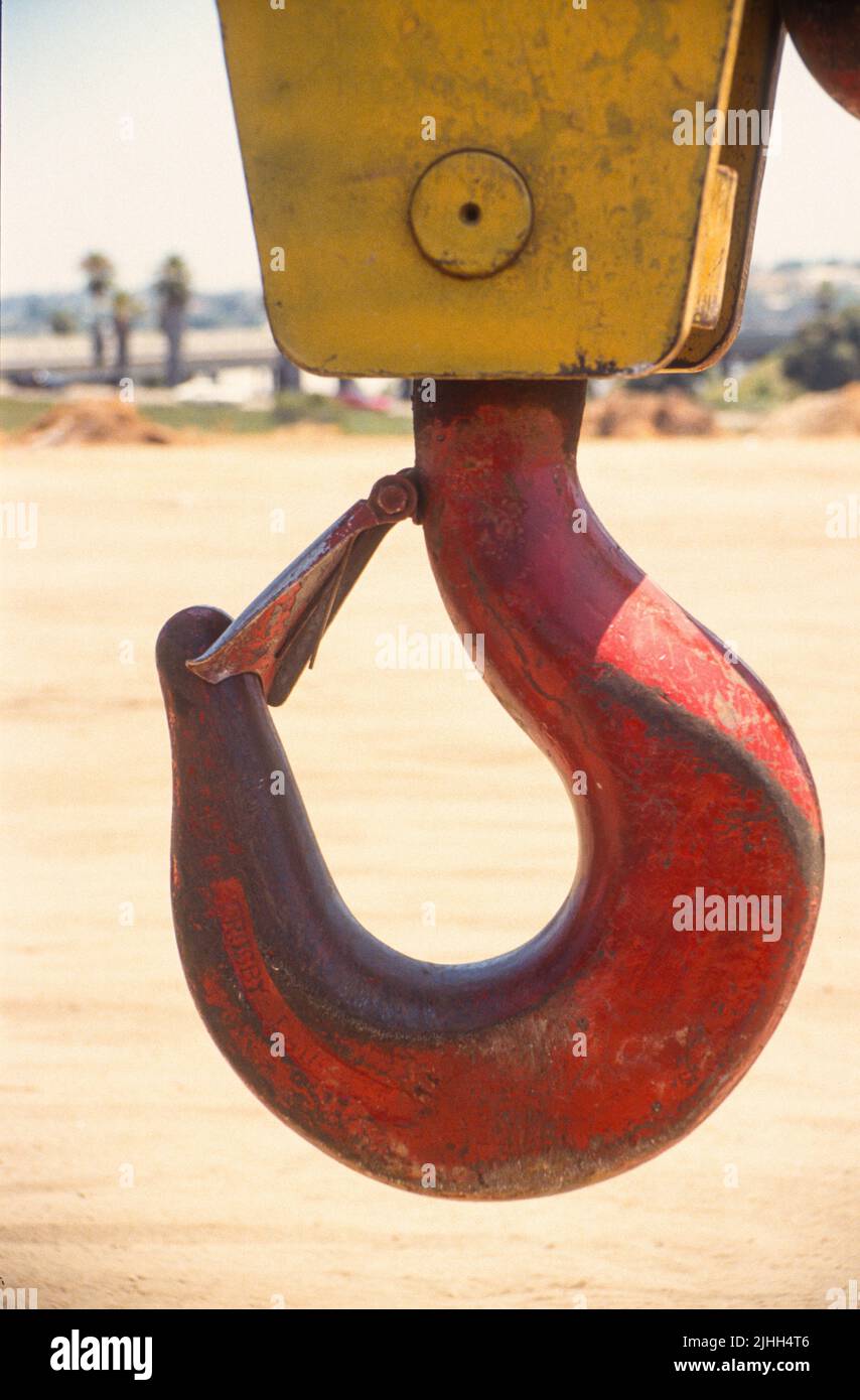 Construction Crane Hook Stock Photo - Alamy