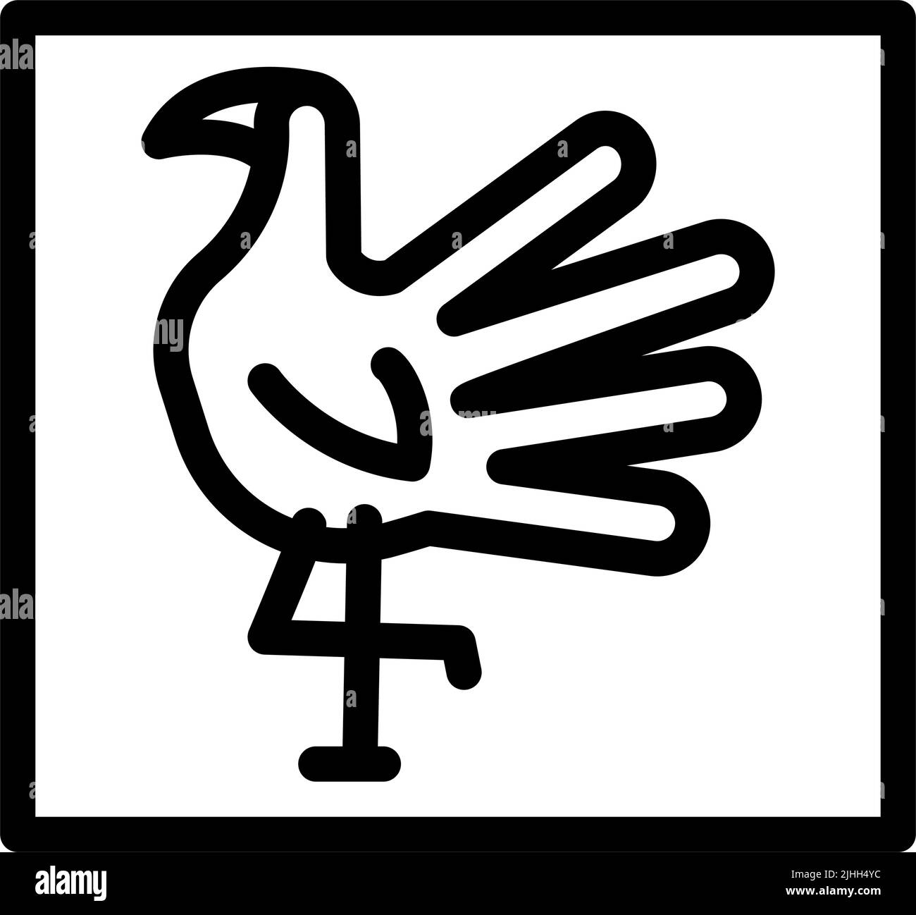 preschool sections line icon vector illustration Stock Vector Image ...