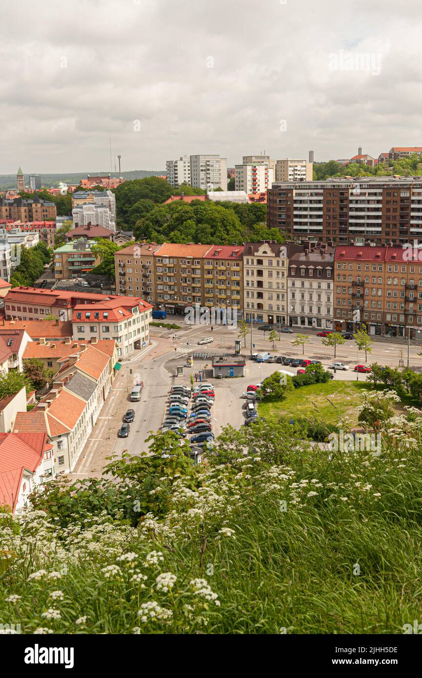 Gothenburg, Sweden - June 02 2011: View of Skanstorget from Skansen ...