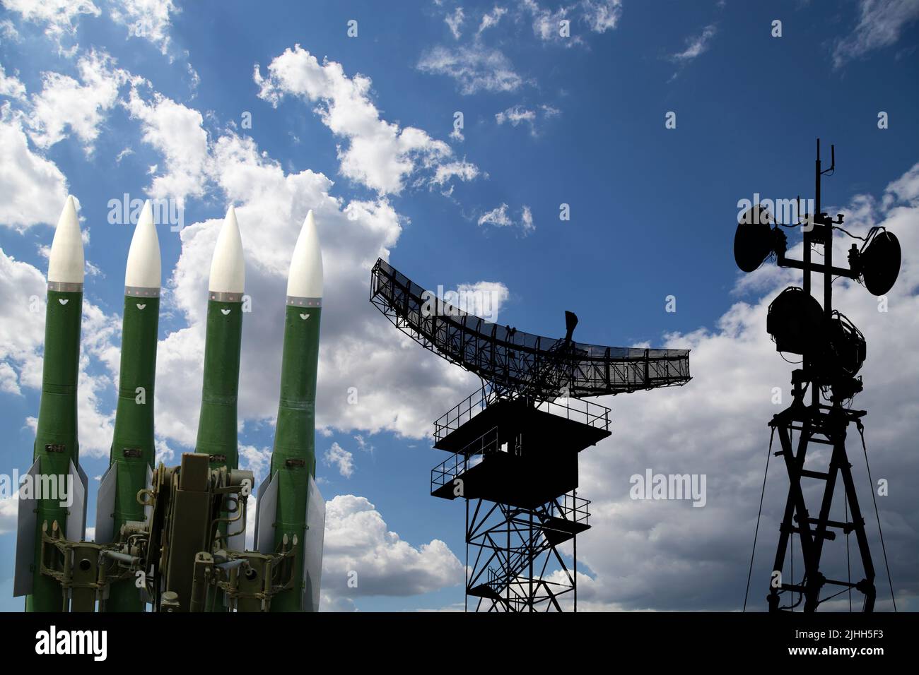 Air defense radars of military mobile anti aircraft systems and modern ...