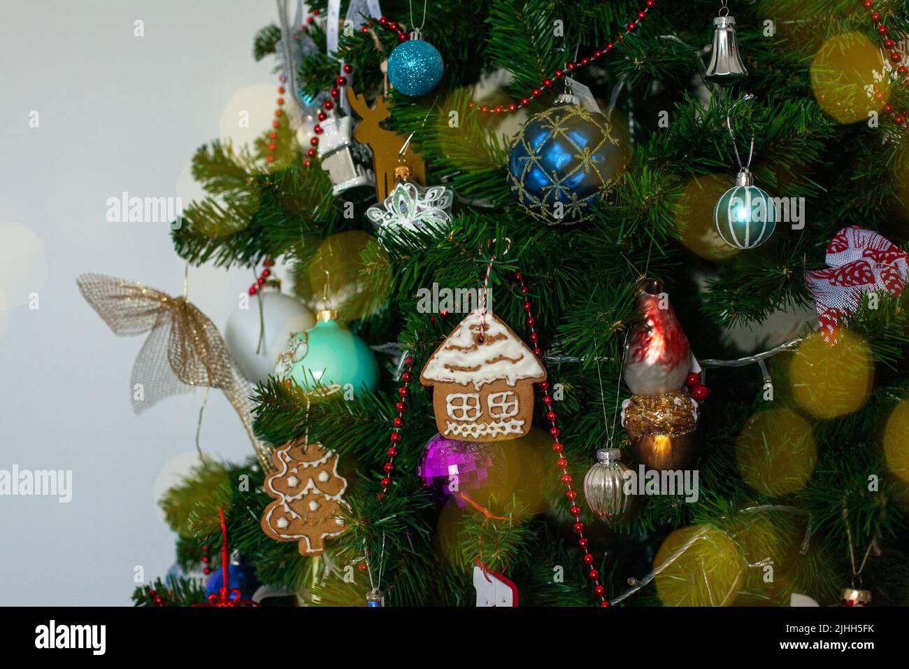 Decorated fir tree hi-res stock photography and images - Alamy