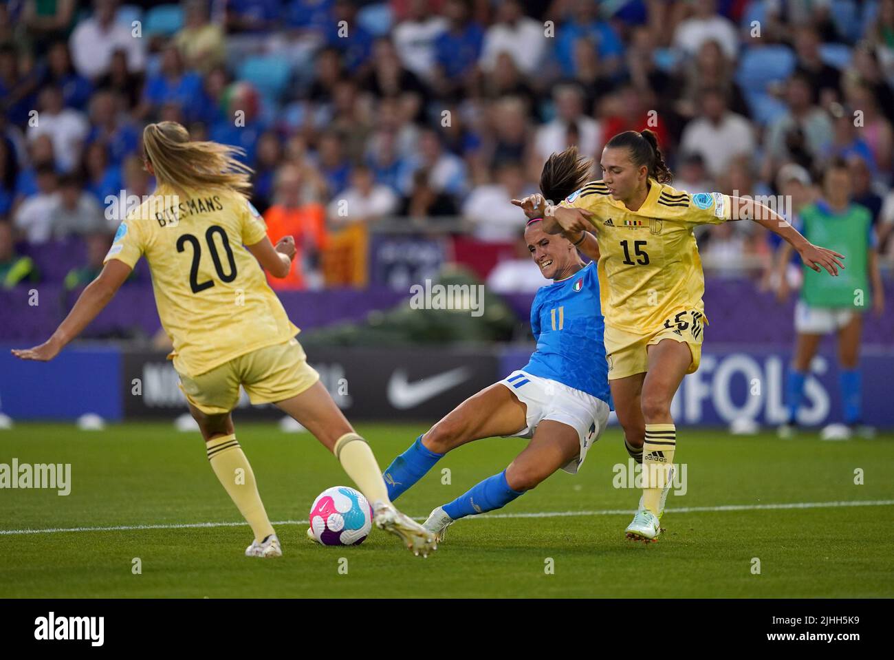 Italy's Barbara Bonansea shoots during the UEFA Women's Euro 2022 Group ...