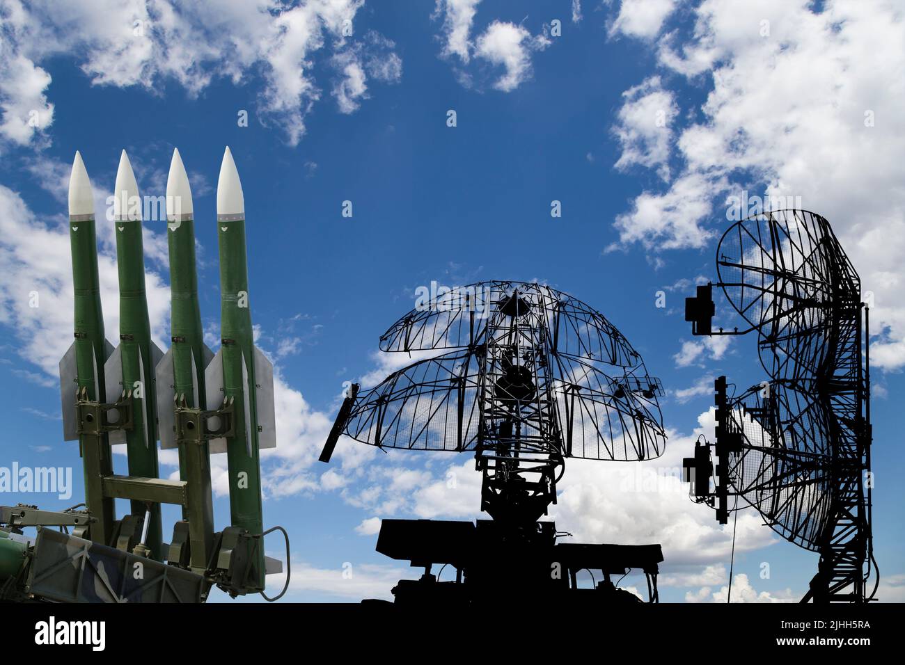 Air defense radars of military mobile anti aircraft systems and modern ...