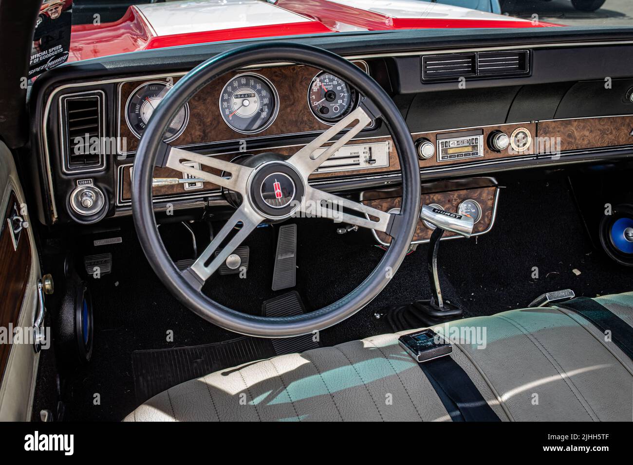 Lebanon, TN - May 14, 2022: High perspective interior front view of a ...